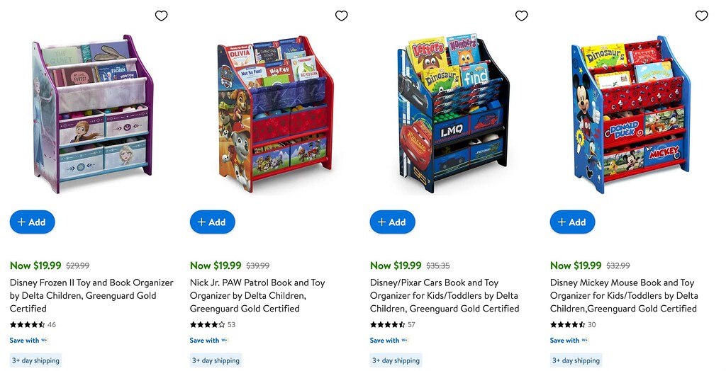 Walmart 儿童图书和玩具收纳打折优惠中 剁手折扣 北美羊毛论坛